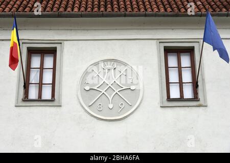Romania, Sibiu, coat of arms Stock Photo - Alamy