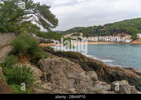 Tamariu bay, Costa Brava, Catalonia, Spain Stock Photo - Alamy