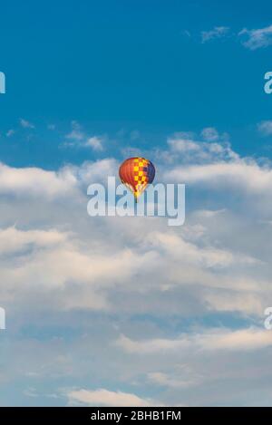 Hot air balloon in front of the blue sky Stock Photo - Alamy