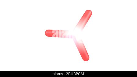 Arsine molecule. Inorganic arsenic compound. Stylized skeletal formula ...