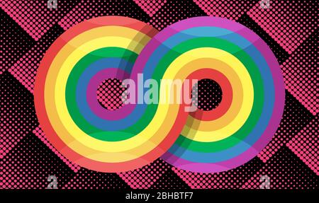 rainbow symbol of infinity Stock Vector Image & Art - Alamy
