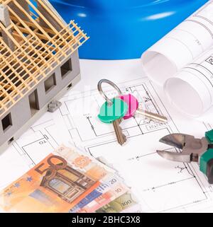 Home keys, electrical diagrams or drawings and accessories for use in ...