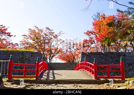 Autumn in Iwate park, Morioka city, Iwate, Japan Stock Photo - Alamy