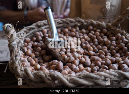 Hazelnut festival in Infiesto, Asturias, northern Spain Stock Photo - Alamy