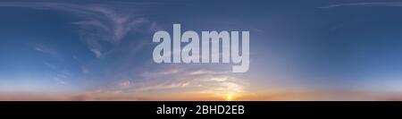 clear blue skybox with clouds as seamless hdri 360 panorama with zenith ...