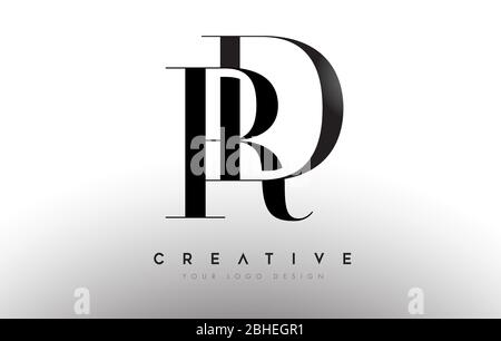 DR Serif letter Logo Design. Elegant dr vector alphabet letters concept ...