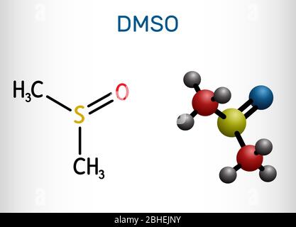 Dimethyl sulfoxide (DMSO solvent molecule). Skeletal formula Stock ...