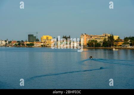 View of Restinga at Lobito, a port town of Angola Stock Photo - Alamy