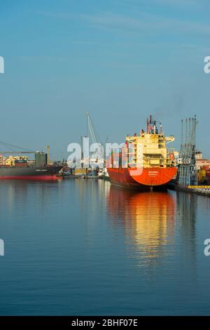View of the port of Lobito, Angola Stock Photo - Alamy
