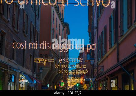 Via d'Azeglio, Bologna, Emilia Romagna, Italy, Europe Stock Photo - Alamy