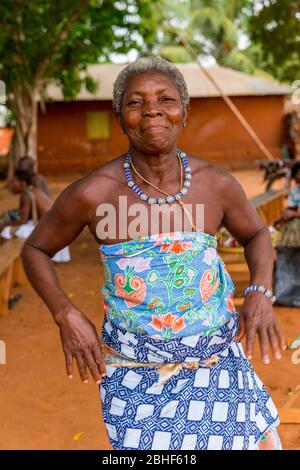 Traditional Ewe people village near Tatale, Togo Stock Photo - Alamy