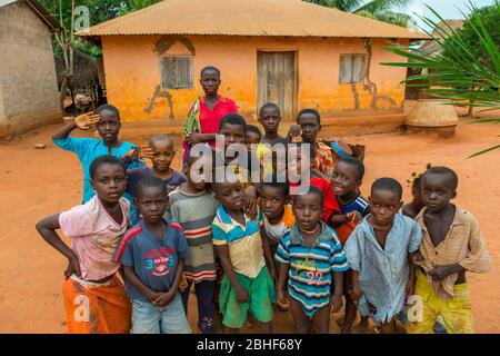 Traditional Ewe people village near Tatale, Togo Stock Photo - Alamy