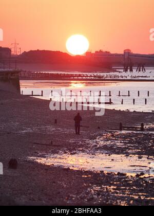 Sheerness, Kent, UK. 25th Apr, 2023. The Blue Town district of ...