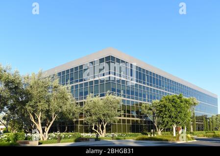 IRVINE, CALIFORNIA - 25 APRIL 2020: Masimo headquarters building, a ...