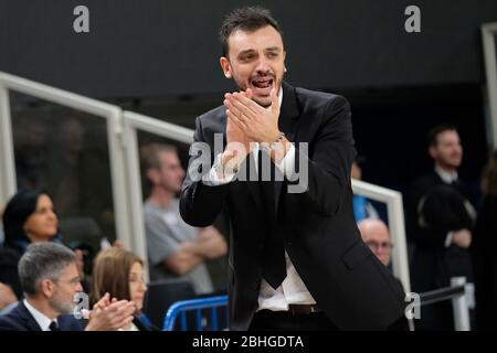 Head Coach: Nicola Brienza during the mach between Openjob Metis Varese ...