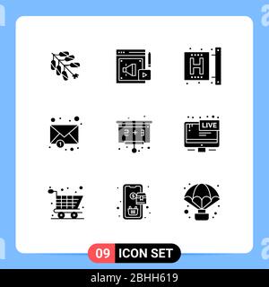 The e-mail notification signs pack - the vector set of envelope icons ...