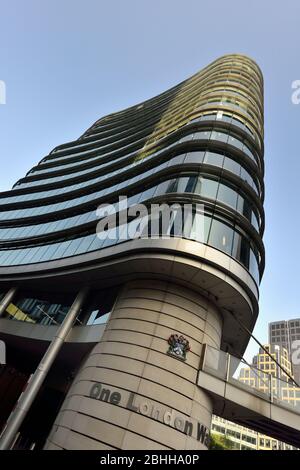 One London wall office block architecture. London wall, London, England ...