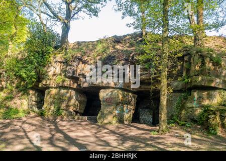 Crank Caverns is the common name of the remains of the Rainford Delph ...