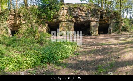 Crank Caverns is the common name of the remains of the Rainford Delph ...