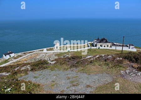 North Stack island and grounds of the redundant fog warning station and ...