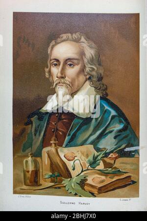 This portrait of William Harvey, an influential English physician ...