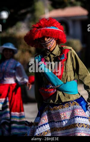 Colca valley,waititi dancer,Arequipa,Peru,South America Stock Photo - Alamy