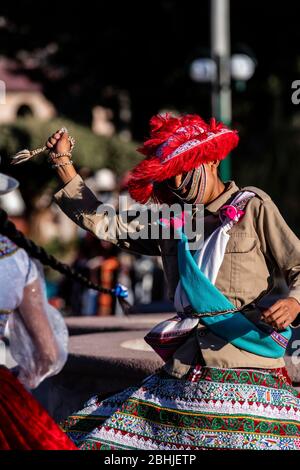 Colca valley,waititi dancer,Arequipa,Peru,South America Stock Photo - Alamy