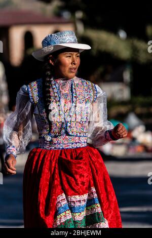 Colca valley,waititi dancer,Arequipa,Peru,South America Stock Photo - Alamy