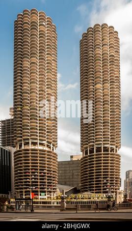 "Corn cob" buildings in Chicago, Illinois Stock Photo - Alamy
