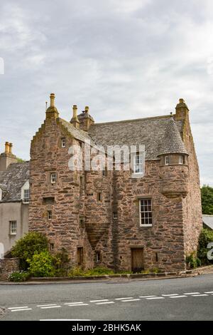 Fordyce Castle in the village of Fordyce, Aberdeenshire, Scotland, UK ...