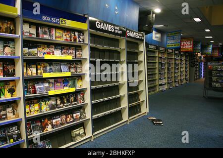 Blockbuster Interior Closing down Stock Photo - Alamy