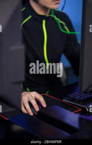 Young Chinese man playing esports Stock Photo - Alamy