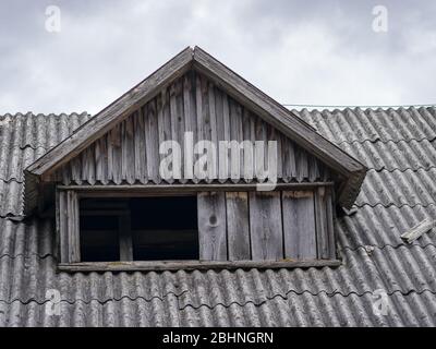 details from abandoned, old Soviet-era farms, early spring Stock Photo ...