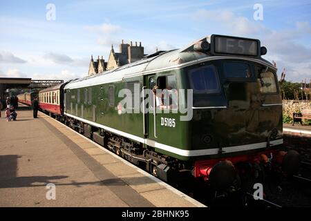 Preserved Class 25 locomotive D5185 at Nene Valley Railway, Wansford ...