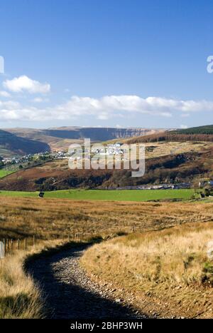 tylorstown rhondda fach valley south wales Stock Photo - Alamy