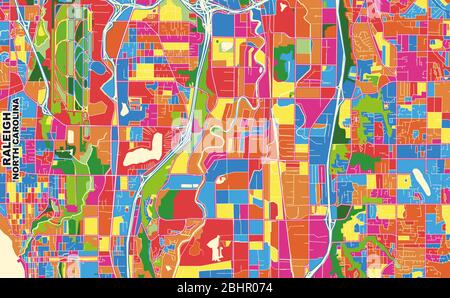 Raleigh map. Detailed map of Raleigh city administrative area ...