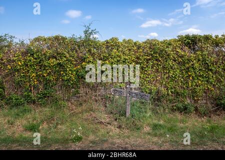 Railway Gradient Post Stock Photo - Alamy