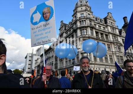 Brexit People's Vote march, London 19 October 2019 UK Stock Photo - Alamy