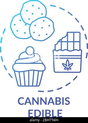 Cannabis edible concept icon Stock Vector Image & Art - Alamy