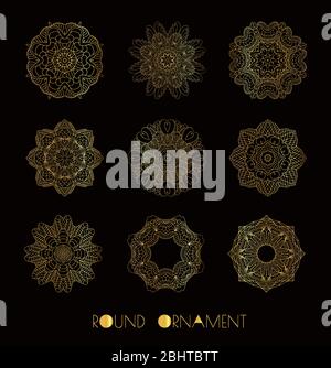 Arabesque vintage decor ornate pattern for design template vecto Stock ...