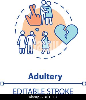 Adultery concept icon Stock Vector Image & Art - Alamy