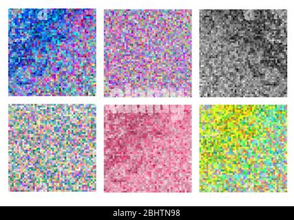 abstract square pixel mosaic background Stock Photo - Alamy