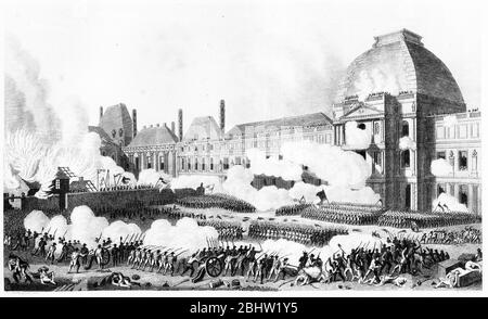 Attack on the Tuileries Stock Photo - Alamy