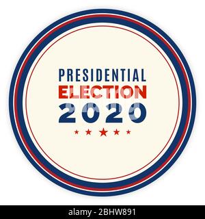 Campaign button of presidential elections 2020 Stock Vector Image & Art ...
