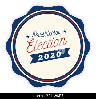 Campaign button of presidential elections 2020 Stock Vector Image & Art ...