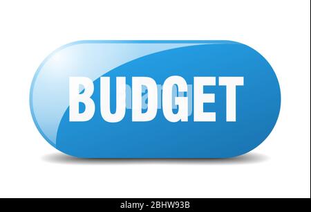 budget sign. budget rounded blue sticker. budget Stock Vector Image ...