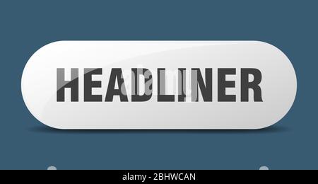 headliner button. headliner sign. key. push button Stock Vector Image ...