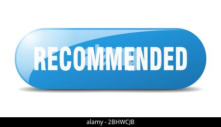recommended button. recommended sign. key. push button Stock Vector ...