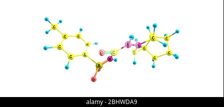 Gliclazide diabetes drug molecule Stock Photo - Alamy