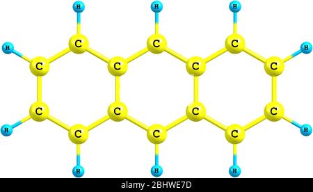 Anthracene is a solid polycyclic aromatic hydrocarbon of formula C14H10, consisting of three ...